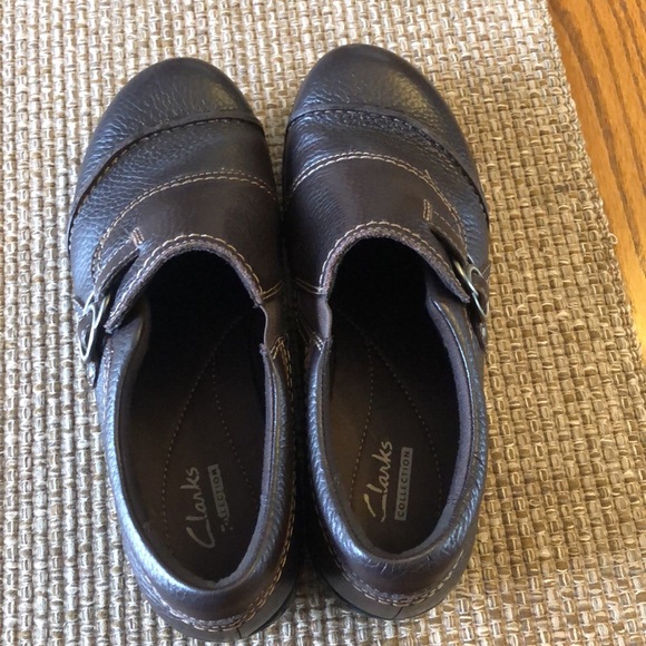 Clarks | Shoes | Clarks Ladies Brown Leather Shoes Size 8m 4 | Poshmark